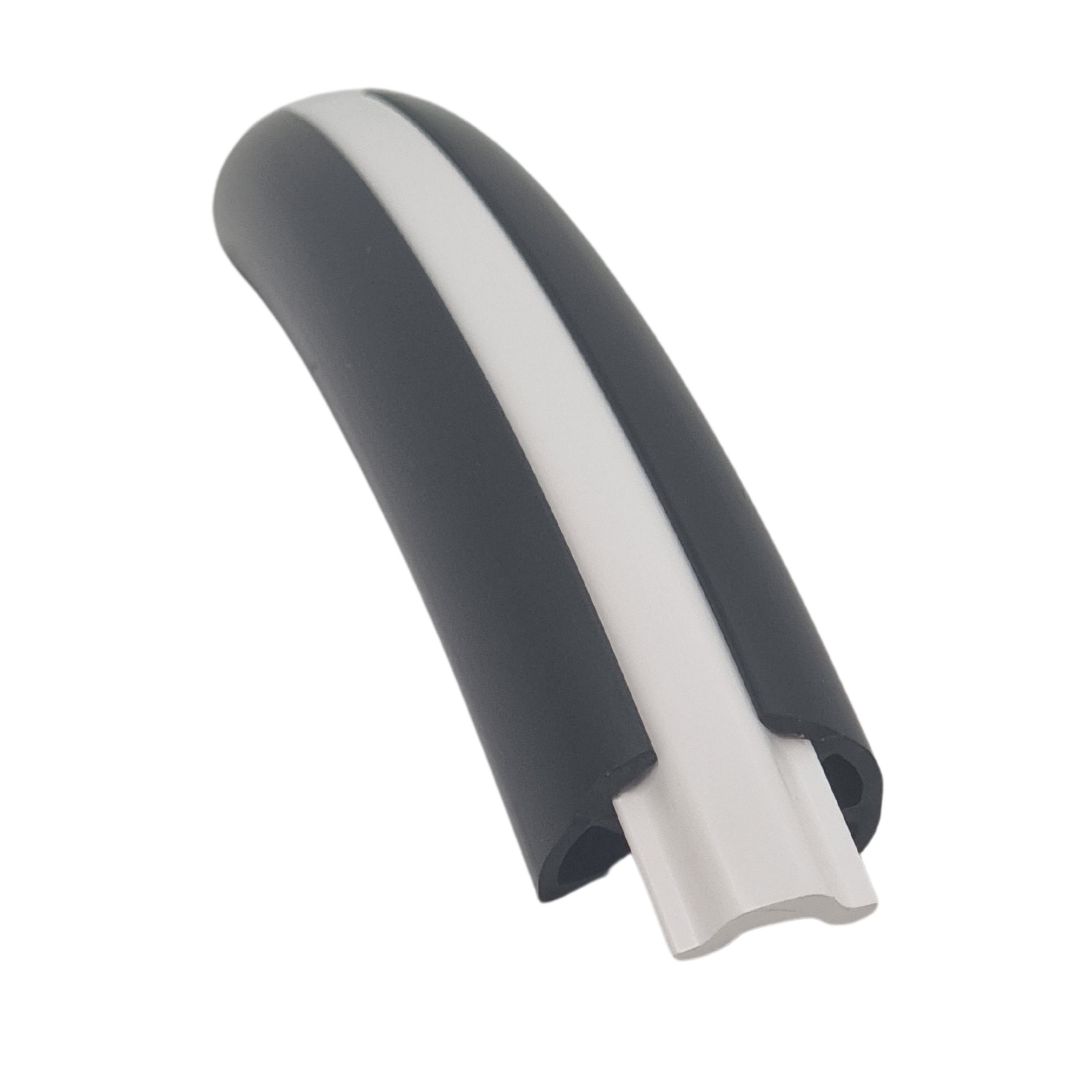 10 Metres Black Gunwale Rubber Base with White Insert — MW Boating