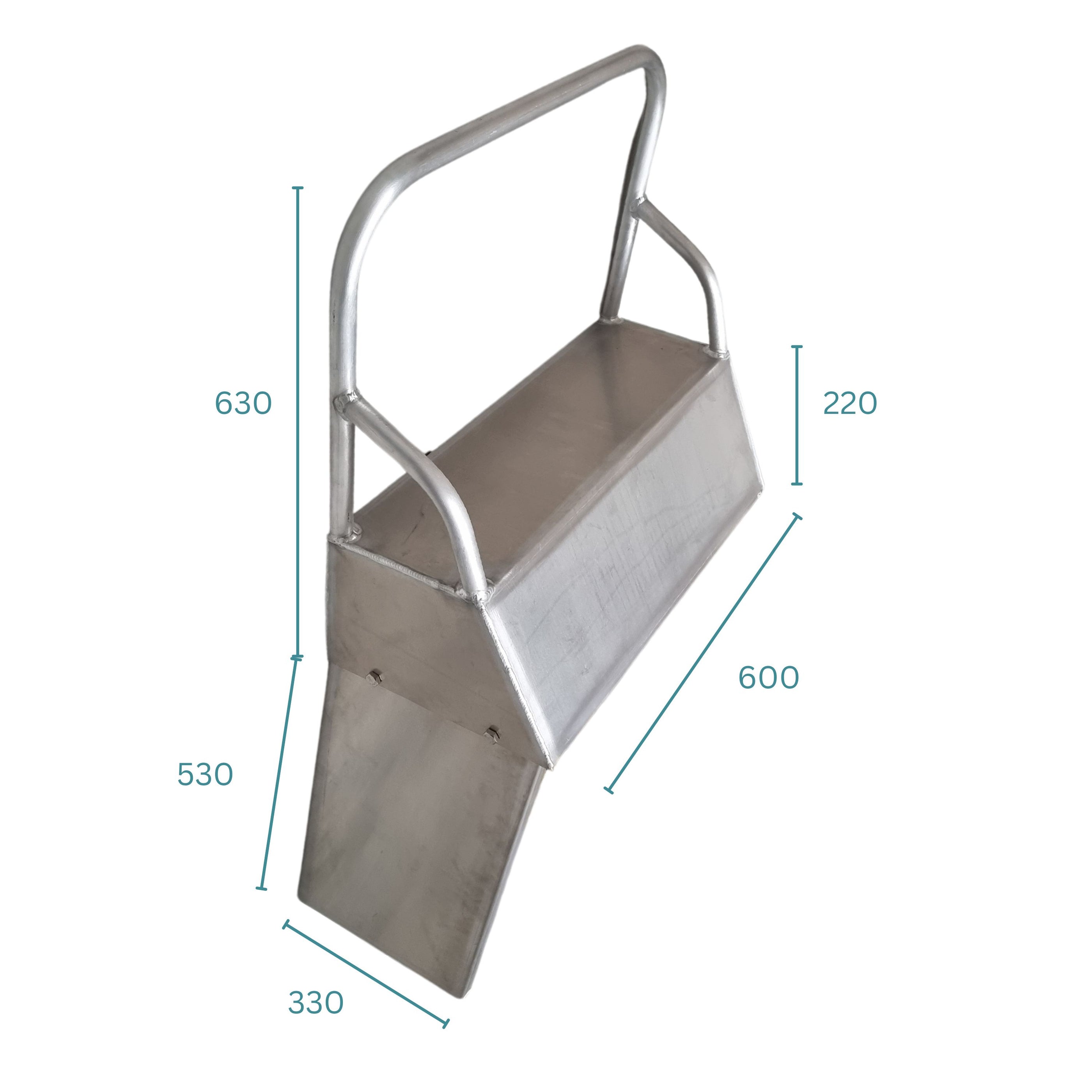 Aluminium Side Console with Long Leg — MW Boating