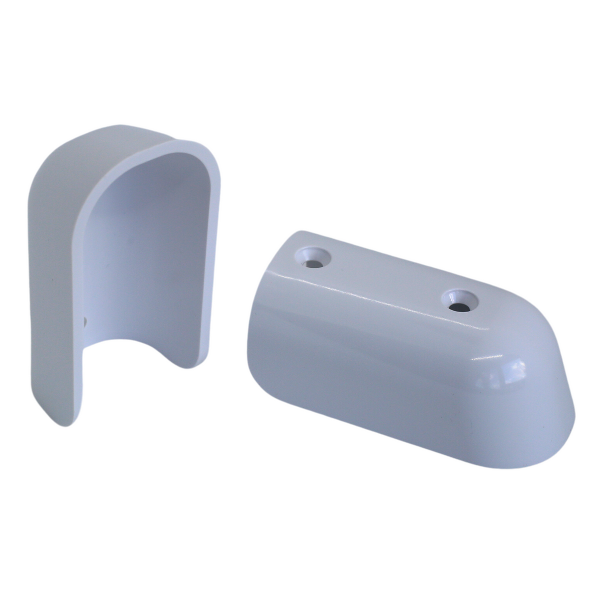 Gunwale Rubber End Caps White Pair — MW Boating
