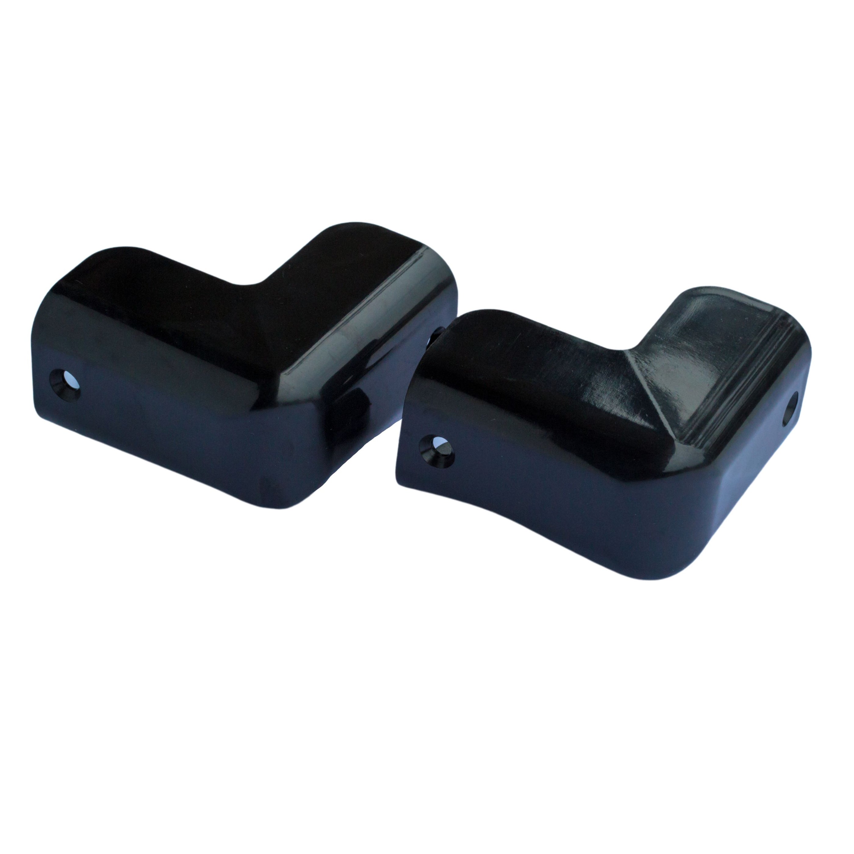 Gunwale Rubber Corner Caps Black Pair — MW Boating